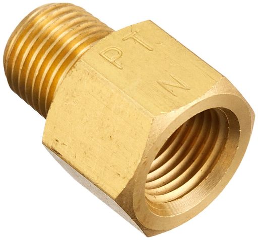 アメリカねじ(NPT)を日本ねじ(R)に変換するソケットです。 RoHS指令相当品 ねじ径:雄(R)右向き矢印1/8” 雌(NPT)右向き矢印1/8” 内径:5mm 六角対辺:14mm 全長:20mm 使用圧力:6.9MPa以下 使用温度:...