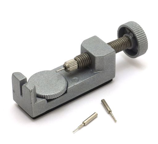 素材:真鍮、ステンレス サイズ:約H27xW67xD27mm 重量:約62g 付属ピンサイズ:0.6mm0.8mm1.0mm