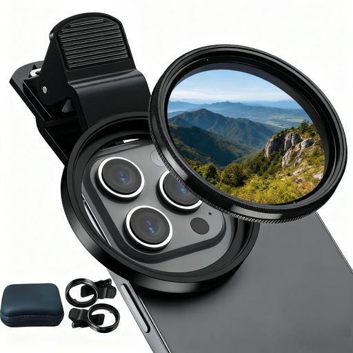 【スマホ 偏光レンズによる反射光除去、本質を写し出す】スマホ 偏光レンズは、水面(激流や池など)やガラス表面の反射光を効果的に消去。水中の魚や展示窓の裏側など、被写体の本来の質感と鮮明さをクリアに撮影可能にします 【CPL フィルターでコン...