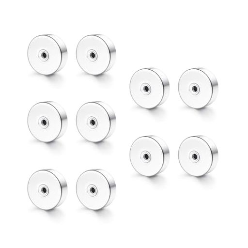ねじ込み式ピアスキャッチ、0.8mm(20G)の耳針にのみ適合します。 ピアスキャッチ10個入り、316Lステンレススチール製。 【サイズ】フラットバックキャッチ直径5mm、フラワーキャッチ直径4mm、ジルコンキャッチサイズ4x2mm。 【...