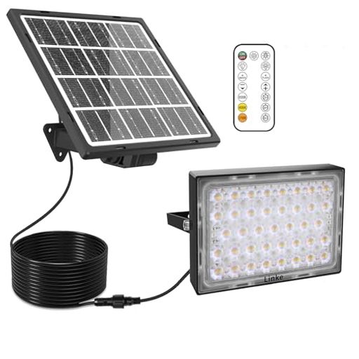 屋外 💡【リモコン操作便利】リモコン付き、もっと豊富な機能を備えております。1ソーラーパネルが明暗センサーを搭載しているので、ライトは夜になると自動点灯、夜明けになると自動消灯、手間がかからず便利です。22時間強制点灯モード...