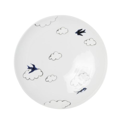 商品サイズ:約18.7x18.7x3.4cm 商品重量:約303g 素材:磁器