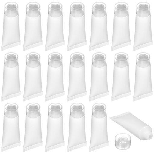 【押し出しやすいソフトチューブ】本体を押して中身を絞り出せるソフトタイプの詰め替え容器です。10mlの使い切りサイズが50個入っており、旅行用としてはもちろん、化粧品のサンプル配布、ハンドメイド作品の小分け、民泊のアメニティとして業務用にも...