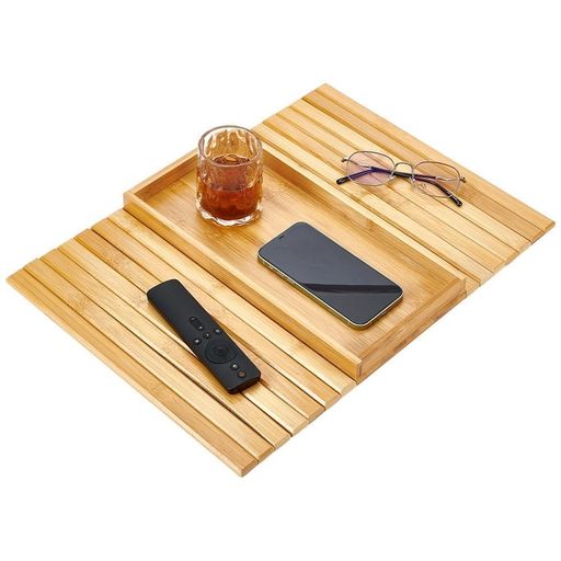 自然木材使用:高級木材で作られた丈夫なソファトレイです。濡れ布で簡単に拭き掃除でき、洗練された清潔感でソファライフを向上させます! 実用性と多機能性:全体寸法46.8cmx33.6cmx3cm。自然木のアームレストトレイはエレガントで便利な...