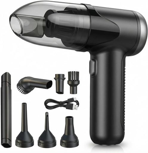 家庭用掃除 💎【吸引&amp;吹き出し機能搭載&amp;7つノズル】このハンディクリーナーは、吸引機能だけでなく吹き出し機能も備えており、ホコリやゴミを取り除くだけでなく、空気の充填や排出にも使用できます。真空機能により、圧...