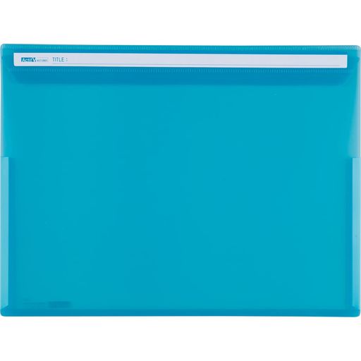 本体サイズ:W314xH239xD12mm(マチ幅最大16mm) 規格:A4サイズ/ヨコ型 収容枚数:最大約100枚収容可能 本体材質:PP0.3mm 見出しシール:PP 付属:見出しラベル付