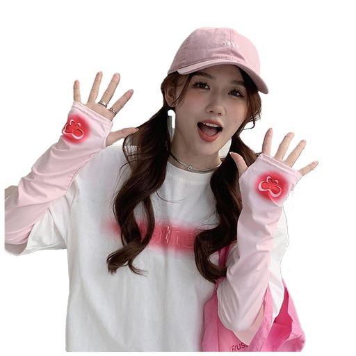 【手の甲まで日焼け止め&amp;UVカットアームカバー】BREYLEEのUVアームカバーレディースは、親指通しの穴があり、2WAYでご利用いただけます。親指を通すことで手の甲までしっかりと日焼け止め効果を発揮します。親指だけを分けて通すため...