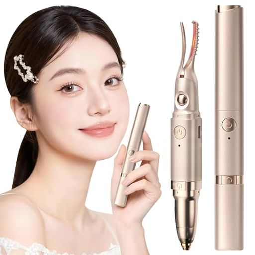 【2026新進化3-in-1ホットビューラー】2026新進化したホットビューラーは従来品と違い、コーム型・コテ型・眉毛カットの3種類ヘッドがあり、つけまつげと自まつげと眉毛の三方ども綺麗に仕上げます。温めることによって根元からぱっちり上がり...