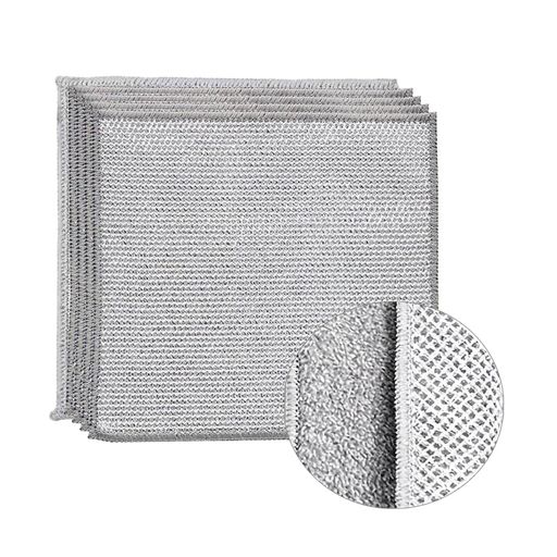 【多様なデザイン】ふきんお客様のために3つのタイプをご用意しています:両面マルチファンクションタイプ(金属ワイヤー+竹繊維、20x20cmと25x25cmのサイズが選べます)、両面強力タイプ(全金属ワイヤー、20x20cm)、そしてシングル...