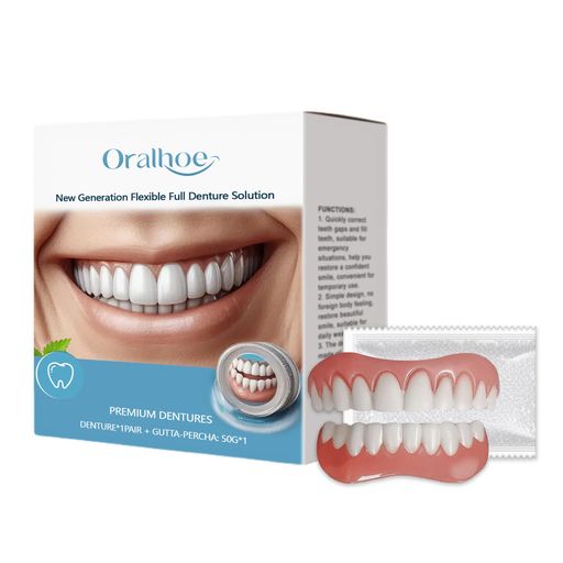 【SiliconeRelineDentureSet】義歯、完璧なフィット感、シリコーンを塗る瞬間、あらゆる口腔のカーブや隙間にぴったとフィットし。 【シリコーン入れ歯セット】歯がない人用入れ歯、一日中快適さと安定性を保ちます。落ちることなく...