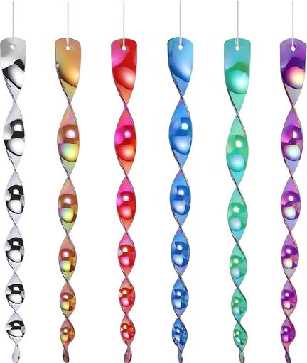 🌞キラキラ反射&amp;揺れで効果的に追い払い!太陽光をキラキラ反射する特殊素材と、風でユラユラ揺れる設計が、スズメ・つばめ・カラス・鳩などの害鳥を視覚的に威嚇。ベランダや庭、畑のフン害・食害を効果的に防ぐ鳥よけグッズです。...