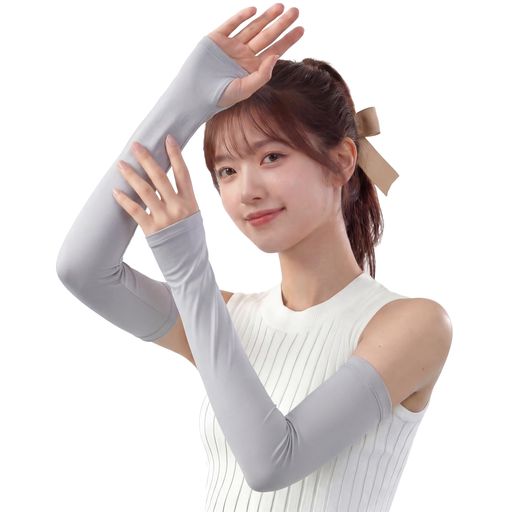 ✅【紫外線遮蔽率99.9%!国際検査機関にてUPF50+認証済み】このUVカットアームカバーは、国際的な第三者検査機関により、全色でUVカット率99%以上を達成し、最高ランクのUPF50+認証を取得しています。UPF50+の効果で、肌に有害...