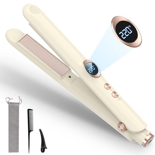 ●2WAYストレート&amp;カール●150°C~220°C8段階温度設定●プレート幅22mm●6000mAh大容量バッテリー●20分自動電源OFF●デジタル表示●誤起動防止開閉ロック●収納バッグ付持ち運びしやすい●Type-C充電式 【T...