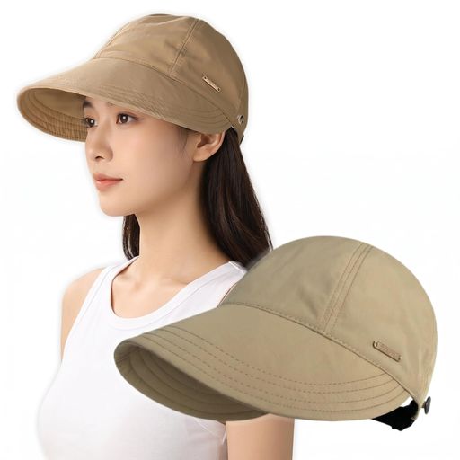 【商品仕様】頭囲:約56-60cm (弾性コード付き、サイズ調整可能) つば長さ:約8cm 帽子の深さは約9cm 素材:ポリエステル。背面にはアジャスターがあり、男女問わず無地のデザインです。マスクを掛けるための小さな耳のバックルもあります...