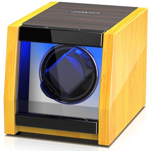 【非常に静か】1本巻き上げのワインディングマシーンです。日本製のマブチモーターを採用し、耐久性に優れた磁化のない設計で、動作音が5-10dBまで低く、特に室内や書斎に置くお客様におすすめです。 【高級感】蓋の上の陥凹設計は、蓋の開閉が便利で...