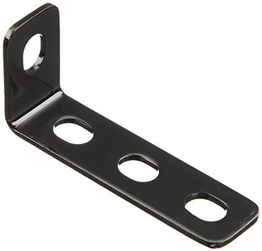汎用 1本販売 冷間圧延鋼板 ブラック塗装 タイプ:L型/90°100mm(2.3mm厚) M8ボルト用/4PLCS