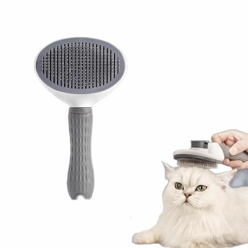 【多機能犬ブラシ】この猫ブラシは表面の浮いた毛を簡単に取り除くことができ、ペットの抜け毛シーズンの悩みを解決します。また、このブラッシング猫ブラシは毛をとかしながらペットの皮膚をマッサージすることができ、ペットがグルーミングを楽しむことがで...