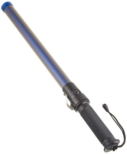 原産国:中国 LED誘導ライト(青色) 全長52cm 直径3cm 11g LED光源 点灯ー連続点灯ー消灯 ストラップ付 クリップ付き 単2乾電池 x2本使用(電池は付属しません) 防犯効果の高いとされ防犯パトロールに人気の青色誘導灯です ...