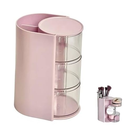 分格回転収纳盒、防灰防尘設計:このパフケースは分格回転式構造を採用して、科学区分設計、効果的にほこりと汚れが堆積することを避けます。1つのボックスごとに異なるサイズのブラシやパフ、たまごを独立してコスメ収納でき、交差汚染を防ぎます。密封式の...