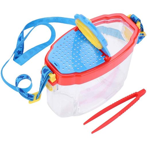 【新しい世界を探検】観察レンズがついている虫かごです!4.5倍の拡大鏡で、昆虫の細かいパーツまでよく見えます!友だちにも羨ましがられます。捕まえた昆虫を虫かごに入れて観察できます!珍しい昆虫を探しに、冒険に出発です。 【製品仕様】女の子でも...
