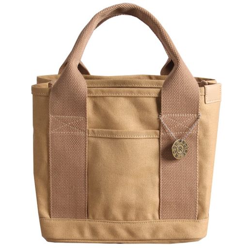 💖サイズ:縦21cmx横23cmxマチ15cm/持ち手:35cm/重さ:約320g 💖素材:キャンバス(帆布) 💖サプライズ:3つの仕切りと2つのポケットでスッキリ収納できるミニトートバッグ。...