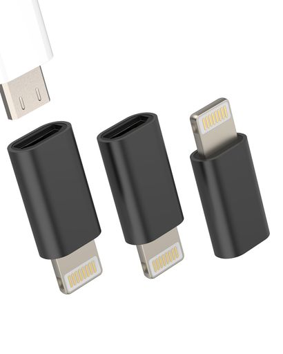 【日常生活に合わせたデザイン】マイクロUSBケーブルでライトニングデバイスの充電と同期を行うための理想的なソリューションで、余分なケーブルを持ち歩く手間が省けます。LightningデバイスをMicroUSBケーブルに直接対応させます。iP...