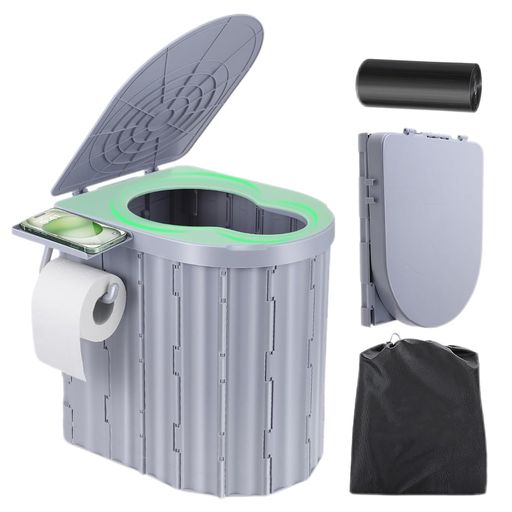 🚽簡易トイレ第4世代折畳式簡易トイレ:断水や災害時やアウトドアでも快適で安心できる防災グッズ。家庭用トイレと同じ高さで、長時間座っても疲れない座面と、頑丈な曲面デザインの側板で耐荷重2倍に強化、静かで安定感抜群です。従来の「...