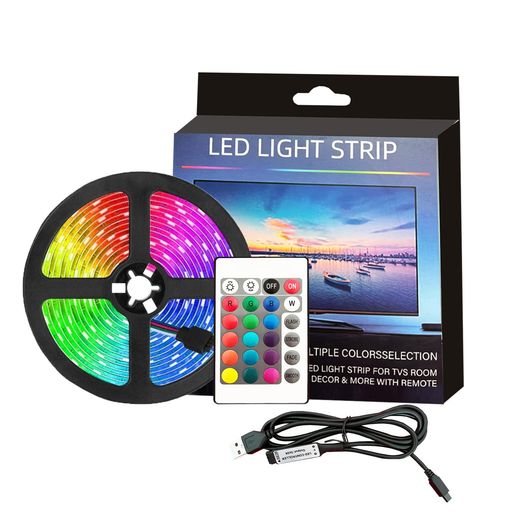 16色と4つのモード:LEDライトバーごとに60個のLED/メートルがあり、16種類の異なるライトカラーと4種類のダイナミックモードがクリスマス、休暇、結婚式、パーティーなどにロマンチックな雰囲気を作り出します。パッケージにはリモコンが付い...