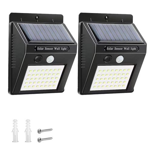 【2026高輝度・2200mAh電池・10時間超長照明】センサーライトソーラーライト40LEDIP65防水人感センサー屋外照明IP65太陽光発電省エネ自動点灯太陽光発電照明範囲など取り付け簡単壁掛け/庭/柵/玄関/ガーデン/駐車場 【大容量...