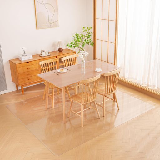 クリアチェアマットエンボス加工材質:新しいアップグレードされた環境に配慮した健康的なPVC素材を採用。透明性が高く、素材は柔らかく、反りがない!床のキズ防止ができるお手入れ簡単。耐熱性、無臭。飲み物、お酒、油等をこぼしても、気楽に拭けます!...