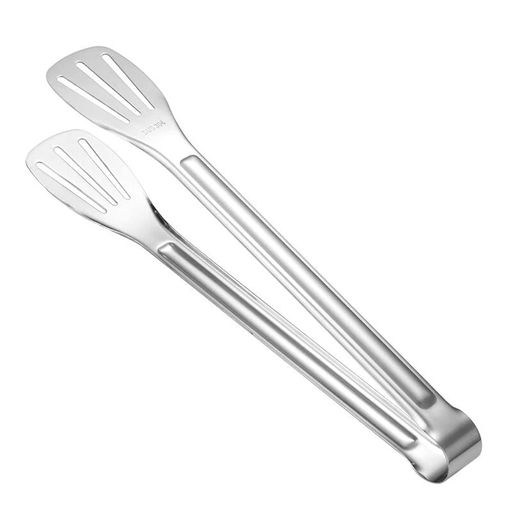 【サイズ】4.5cmx33cm。 【素材】304ステンレス製で、丈夫で安心してお使いいただけます。 【機能】ステーキを手軽に揚げたり、食材をつかんでひっくり返したり、ベーキングトレイからパンやビスケットを簡単に取り出せるクリップで、ミートク...