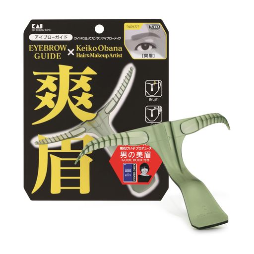 眉のベースとなる形をつくるアイブローガイド ガイドからはみ出た部分をカットするだけで、左右対称でバランスが良い眉に 原材料・成分:ABS樹脂 原産国:日本 内容量:1個 寸法:30x140x175mm