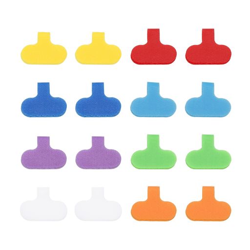 カラー:レッド、黄、青、緑、紫、ピンク、オレンジ、白。素材:ナイロン。ラベルサイズ:2.9x3.8cm/1.14x1.5(幅x長さ)。パッキングリスト:ケーブルラベル16枚コード。 利点:これらのケーブルラベルはナイロンのフックとループのク...