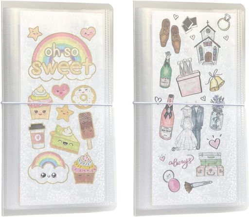 ❤【素材】:環境保護PP素材を使用しており、丈夫で破れにくく、防水です。 ❤【サイズ】:14.1*26.4cm、内径12.2*24.6cm。 ❤【セット内容】:熱プレス固定インナーページ、安定して落ちないでください、両面両面50ページ、長い...