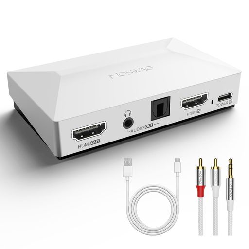 【4K60Hz対応 HDMI音声分離器】プロ仕様のHDMI音声分離器です。HDMI信号から音声と映像を独立して出力できます。映像はHDMI端子から無圧縮・低遅延で直通出力されるため、4K/60Hzの高画質をそのまま維持。一方、音声はアナログ...