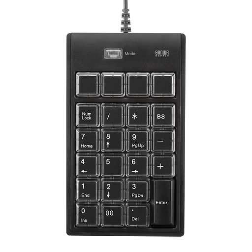 専用ソフトでスタンダード日本語109キーボードの機能を割り付けることができます。 モードを切り替えることにより、4つの割り付け専用キー以外にも、Enterキー以外のすべてのキーに割り付けが可能です。 割り付けた機能はテンキーのメモリーに記憶...