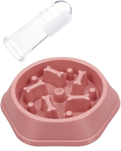 【セット内容】:内容は早食い防止食器*1、ペット歯ブラシ*1、早食い防止食器のサイズ:23.5cm(外径)*5cm(高さ)、小型/中型犬と中型/大型猫に適している。 【材質】:環境に配慮したPP材料を採用し、ペットフードの安全性、高温耐性、...