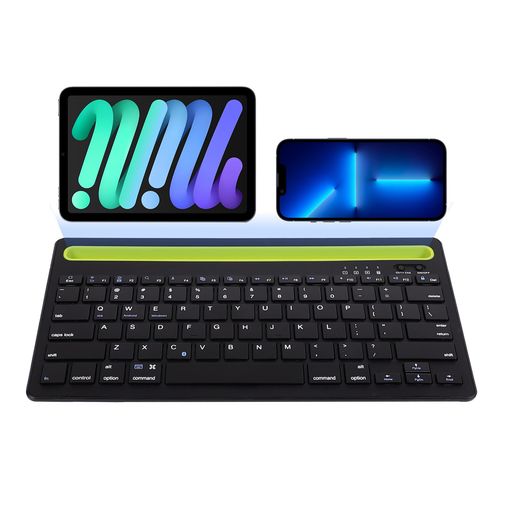 2台同時接続:ワイヤレスキーボード先進的なBluetooth接続技術を使用して、タブレットキーボード、スマホなど、最大2台までのデバイスをペアリング可能です。キーボードにはデバイス切り替えボタンが付いているので、簡単に切り替えることができ。...
