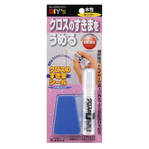 内容量:約10ml カラー:ホワイト 施工量:約8m(すきま幅0.5mmx深さ0.5mm) 成分・材質:アクリル樹脂・酸化チタン・顔料・熱膨張剤・水
