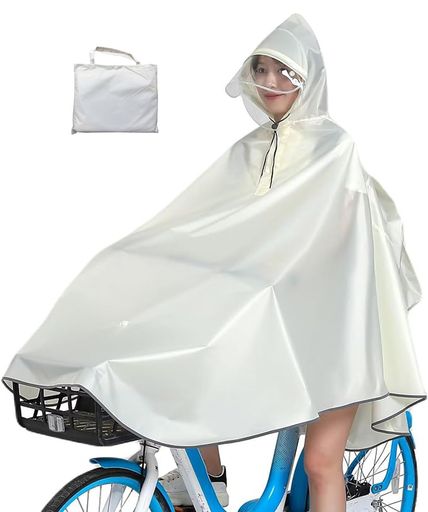 【2025年アップグレード版ダブル防水高通気性レインコート】は、新型高品質ポンジー生地を採用し、抜群の通気性を実現。蒸れや不快感を感じることなく快適に過ごせます。TPUコーティングにより、お洒落自転車レインコートの防風・防水性能が一層強化さ...