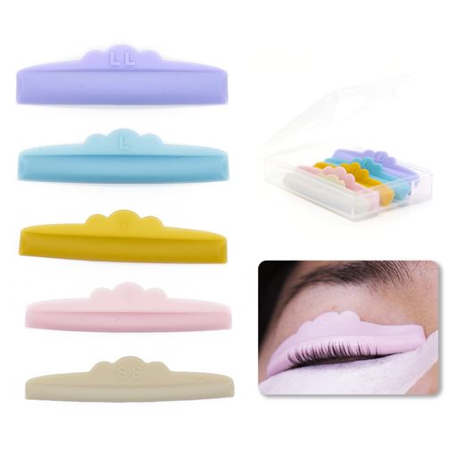 【柔らかく、快適な使用感】このまつげパーマパッドは、優れた柔軟性を持つシリコン素材で作られており、肌に優しく、長時間使用しても快適です。軽量で柔らかいため、目元にぴったりフィットし、快適なパーマ施術が可能です。 【5サイズセットで多様な目元...