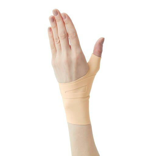 薄くてフィット感と伸縮性の良い生地を使用 薄手なので水仕事の際など、ゴム手袋の下にも着用いただけます。 独自のテーピング構造で、親指、手首をしっかりサポートします。