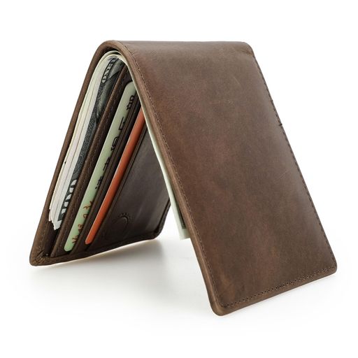 製品材質:fullgraincowleather。製品サイズ:11*1*8.5cm。製品重量:60g 【デザイン性と機能性】高級感のある仕上がりとなっている2つ折り財布は、60gと軽量でシンプルかつスリムです。また、メンズ、レディースどちら...