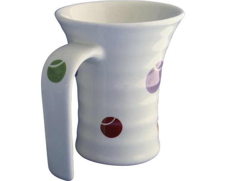 ●サイズ／飲み口径8.5×高さ10cm ●容量／180mL ●重さ／290g ●材質／陶器 ●生産国／日本 ●食洗機可 ●乾燥機可 ●電子レンジ可 ・飲み口が広がっているから、顎が上がらず飲みやすい。 ・お箸の持てない乳幼児にも最適。 ・顎...