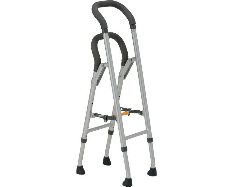 ●サイズ／幅22.5×奥行27〜33.5×高さ70〜85cm（5段階／3.75cmピッチ）、持ち手下段高さ：56〜71cm、折りたたみ時：幅22.5×奥行16.5×高さ73cm ●重さ／1.3kg ●材質／本体：アルミ、持ち手：ポリウレタン...