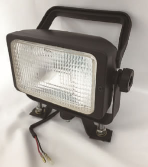 ハロゲンサーチライト　8341シリーズ電球仕様：H3　24V70Wレンズタイプ：FLOOD（散光）タイプ概寸：灯体：117×195レンズ：100×160灯体仕様：枠：SPC / 黒塗装 本体：SPC / 黒塗装 ステー：SPCハンドル：樹脂...