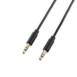 コンパクトコネクタと極細ケーブルを採用。コンパクトで取り回しがしやすいアナログオーディオケーブル(3.5φステレオミニプラグ)。コンパクトコネクタと極細ケーブルを採用。コンパクトで取り回しがしやすいアナログオーディオケーブル(3.5φステレ...