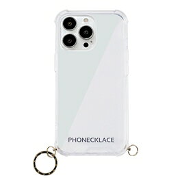 ストラップ用リング付きケースPHONECKLACE「ストラップ用リング付きクリアケース」はチャームが付きで、ストラップやキーチェーンなどの取り付けに適したiPhoneケースです。 ●ストラップ取り付け用リング付き ケースにストラップが取り付...