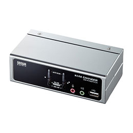 ディスプレイエミュレーション機能を搭載し、USB&PS/2コンソール両対応でUSB2.0ハブも共有できる2ポートKVMスイッチ●1組のキーボード・マウス・ディスプレイで2台のパソコンを切り替えて使用できます。 ●キーボードとマウスは同梱のU...