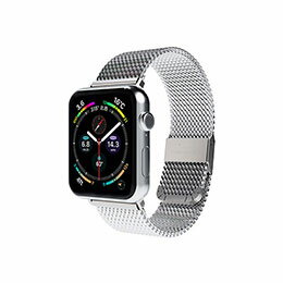 頑強で滑らかなメッシュベルトデザインのApple Watch用メタルバンド/丈夫で錆にも強いステンレススチール「SUS304L」を採用/長さ調節が簡単なスライドロック式のバックルmiak「CLIP MESH BAND(クリップメッシュバンド...